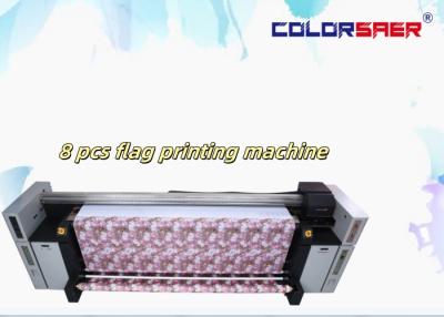 China Automatic Grade CMYK Sublimation Inkjet Plotter Large Flag Roll Roll Digital Printer Machine 720dpi for sale