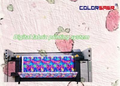 China Large Format Textile Printing Machine With Fixation Unit Heater All-in-one Plotter High Speed Multi Colors Digital Printer for sale