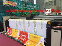 China Flags / Banner Sublimation Printer 3.2m Printing Width With Three Epson Head for sale