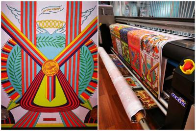 Cina Stampanti del tessuto della bandiera di pop-up della stampatrice di sublimazione di Digital di ampio formato in vendita