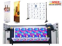 China 6kw 3 Head Large Format Sublimation Printer For Flags for sale