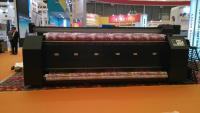 China Sublimation Plotter Digital Fabric Printing Machine Indoor / Outdoor With Heating Machine for sale