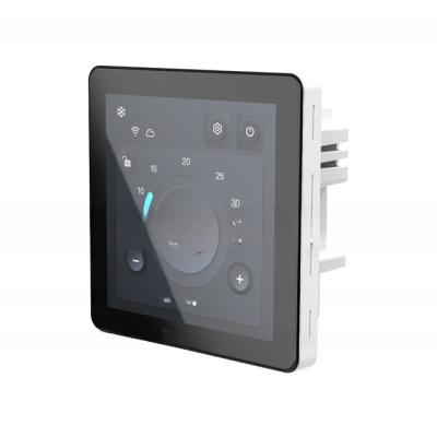 China DC Brushless Fan Coil Unit Color Screen Programmable Thermostat with Touch Operation for sale