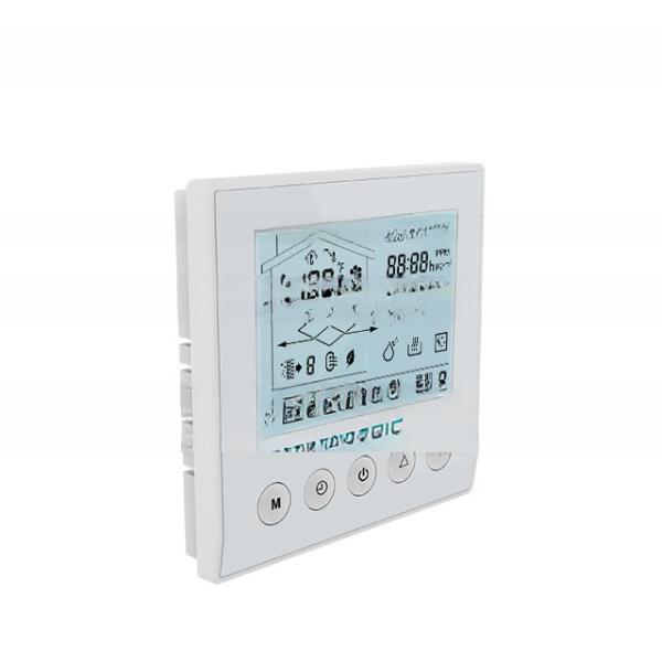 Quality HRV/ERV Modbus Thermostat with WiFi Display and Acrylic Temperature Control for sale