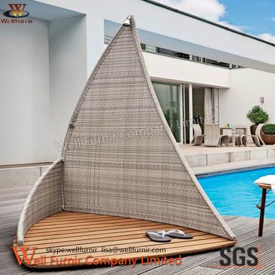 China Supply Rattan Shower, Outdoor Shower Screen, Rattan Garden Furniture, Well Furnir, for sale