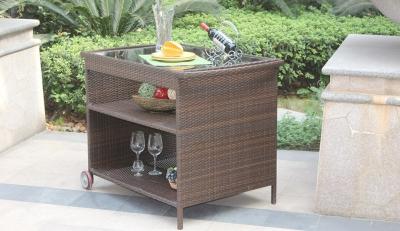 China Supply Trolley, Rattan Trolley for Restaurant, dining room for sale