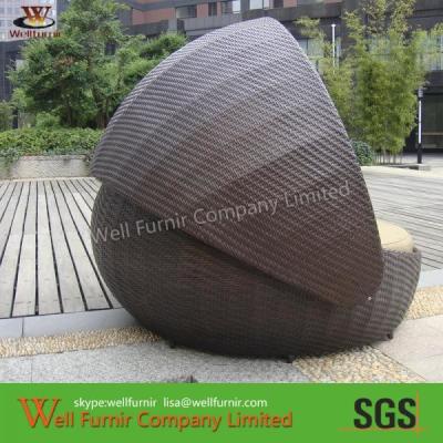 China Supply Cheap‎ Outdoor Daybed, daybed chaise, Beach Furniture, With Shade for sale