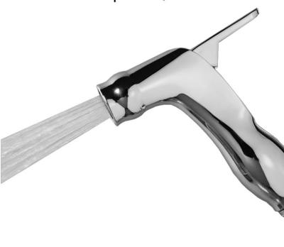 Cina Pistola di spruzzo pressurizzata in plastica ABS elettroplata con ugello di depuratore per compagne in bagno in vendita