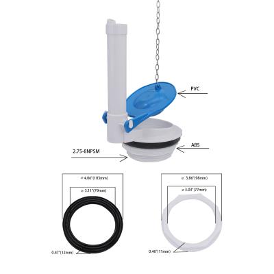 Cina Valvola di scarico manuale a pulsante singolo da 3 pollici per il risparmio idrico nei bagni, realizzata in plastica ABS, adatta per l'uso in bagni in vendita