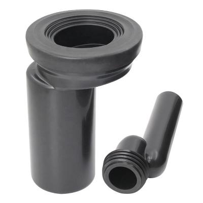 China High-Quality Black Polypropylene Toilet Waste Tank Pipe, Modern Bathroom Drainage WC Pan Connection Pipe for sale