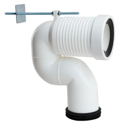 China White PP Bathroom Pipe Connection Pipe Toilet Accessory Bathtub Pipe Drainage Water Trap for sale