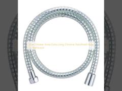 Silver  Shower Hose Extra Long Chrome Handheld Hose For Bathroom