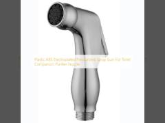 Plastic ABS Electroplated Pressurized Spray Gun For Toilet Companion Purifier Nozzle