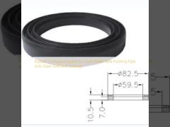 Rubber O-Shaped Gasket For Dark Water Tank Flushing Pipe Anti-Odor And Anti-Leakage