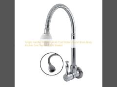 Single Handle Wall Mounted Cold Water Faucet Brass Body Kitchen Sink Tap For OEM Market