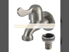 Classic Bathroom Basin Faucet With Single Handle Polished Chrome 304 Stainless Steel