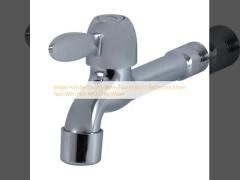 Single Handle Square Basin Faucet Brass Bathroom Mixer Taps With Hot And Cold Water
