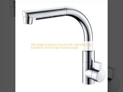 ABS Material Kitchen Faucet With Wall-Mounted Installation And Single Handle Design