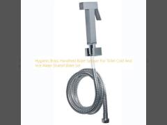 Hygienic Brass Handheld Bidet Sprayer For Toilet Cold And Hot Water Shattaf Bidet Set