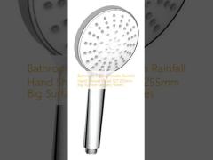 Bathroom 5 Spray Modes Rainfall Hand Shower Head 122*255mm Big Surface Sanitary Wares