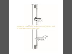 Barra de deslizamiento ajustable para el elevador de ducha de baño moderno de acero inoxidable simple SUS304