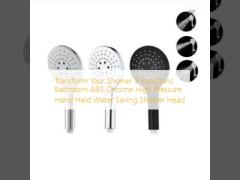 Umwandeln Sie Ihre Dusche 3 Funktionen Bad ABS Chrom Hochdruck Hand gehalten Wasser sparen Duschkopf