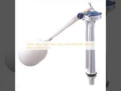 Plastic Water Toilet Tank 2 Stap Valve Vollen WC Toilet Vollen Valve in witte kleur