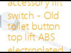 Toilet accessory lift switch - Old toilet button top lift ABS electroplated switch