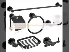 Modern Design Six-Piece Hotel Chrome Modern Bathroom Accessories Set