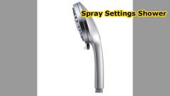 Spray Settings Shower Head