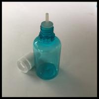 China Pet Dropper Bottles 30ml Plastic Ejuice Bottles Blue Empty E Liquid Bottles for sale