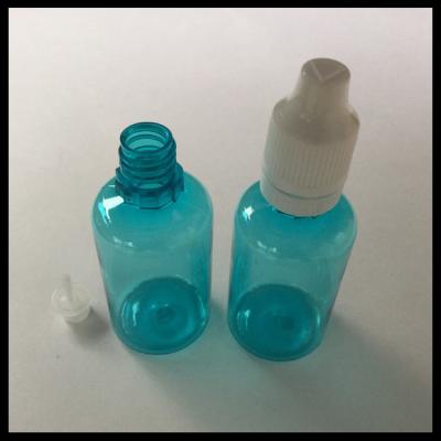 Cina Pet le bottiglie vuote blu del liquido Ejuice del contagoccia delle bottiglie di plastica E delle bottiglie 30ml in vendita