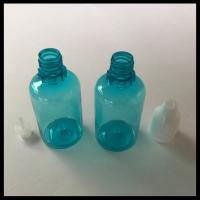 China Pet Dropper Bottles 30ml Plastic Ejuice Bottles Blue Empty E Liquid Bottles for sale