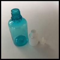 China Pet Dropper Bottles 30ml Plastic Ejuice Bottles Blue Empty E Liquid Bottles for sale