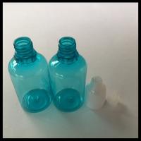 China Pet Dropper Bottles 30ml Plastic Ejuice Bottles Blue Empty E Liquid Bottles for sale