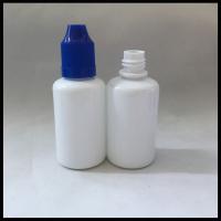 China 30ml White Plastic Bottles PET Dropper Bottles Empty E Liquid Bottles for sale