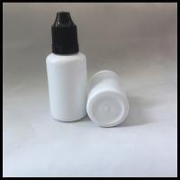 China 30ml White Plastic Bottles PET Dropper Bottles Empty E Liquid Bottles for sale
