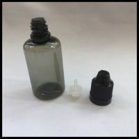 China Black 30ml E Liquid Bottle Pet Dropper Bottles Plastic E Cigarette Bottle for sale