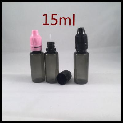 Cina Ejuice di plastica nero imbottiglia la bottiglia di olio essenziale delle bottiglie del contagoccia dell'ANIMALE DOMESTICO 15ml in vendita