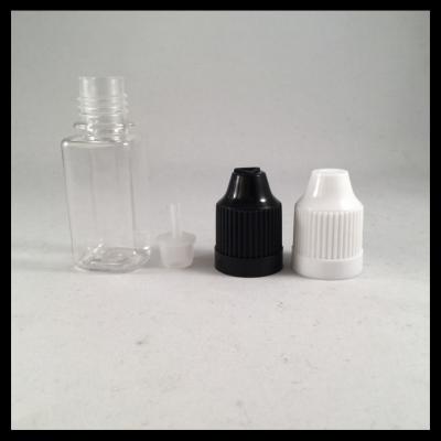 Cina Il chiaro contagoccia di plastica dell'ANIMALE DOMESTICO imbottiglia la resistenza di base dell'acido di stampa dello schermo 10ml in vendita