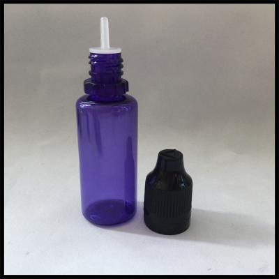 Cina Le bottiglie liquide porpora dell'ANIMALE DOMESTICO E, contagoccia Squeezable di plastica dell'ANIMALE DOMESTICO imbottiglia la capacità 15ml in vendita