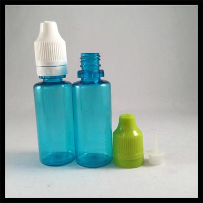 Cina Le bottiglie blu del contagoccia dell'ANIMALE DOMESTICO della plastica 20ml con il compressore innocuo per i bambini ricoprono non tossico in vendita