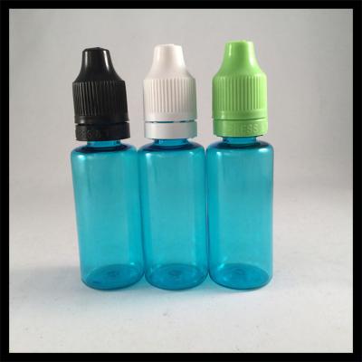 中国 Childproofタンパーが付いている青いプラスチック20mlペット点滴器のびんは無毒おおいます 販売のため