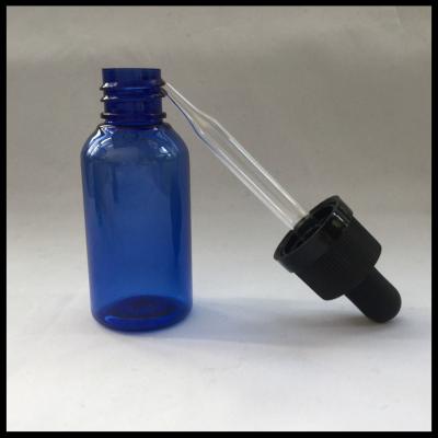 Cina Il piccolo contagoccia di occhio imbottiglia le bottiglie di plastica vuote del contagoccia dell'olio blu e essenziale in vendita