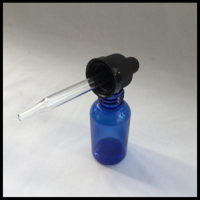 Cina Il piccolo contagoccia di occhio imbottiglia le bottiglie di plastica vuote del contagoccia dell'olio blu e essenziale in vendita
