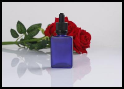 Cina Colore opaco blu quadrato piano delle bottiglie di vetro dell'olio essenziale per l'imballaggio del profumo in vendita