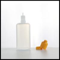 China 100ml LDPE Plastic New Design Vape Bottles Safty Caps PE Translucent Color for sale