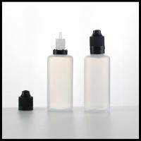 China Dropper PE E Liquid Bottles 60ml Translucent Childproof Tamper Evident Cap for sale