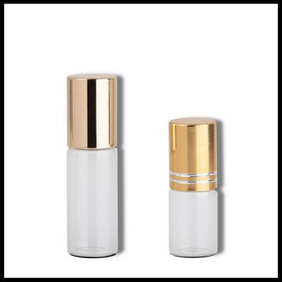 Cina il cosmetico di vetro di 3ML 5ML 10ML imbottiglia il coperchio a vite con le palle di rullo dell'acciaio inossidabile in vendita