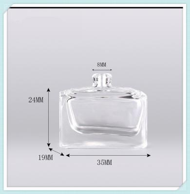 Cina Piccole bottiglie di profumo cosmetiche di vetro trasparenti, contenitore portatile 5ml del profumo in vendita